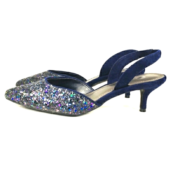 Dress Barn | Shoes | Dress Barn New Scarlett Navy Blue Multi Color ...